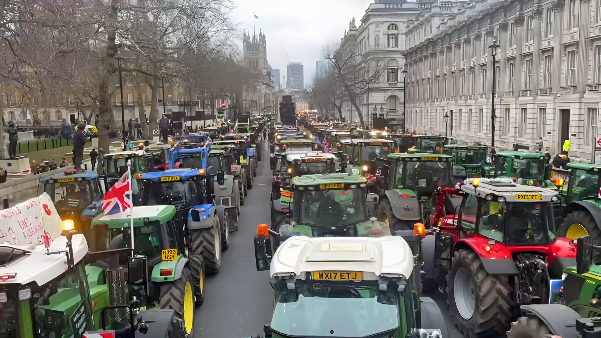Farmers Tractor Rally - London 11th Dec 2024 • Farms Not Factories